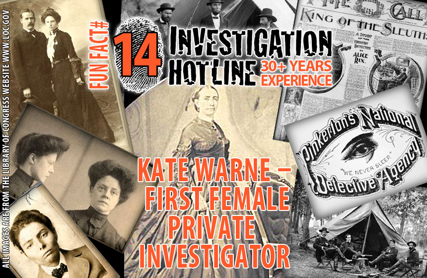 Fact #14 Kate Warne is the first female Private Investigator ...